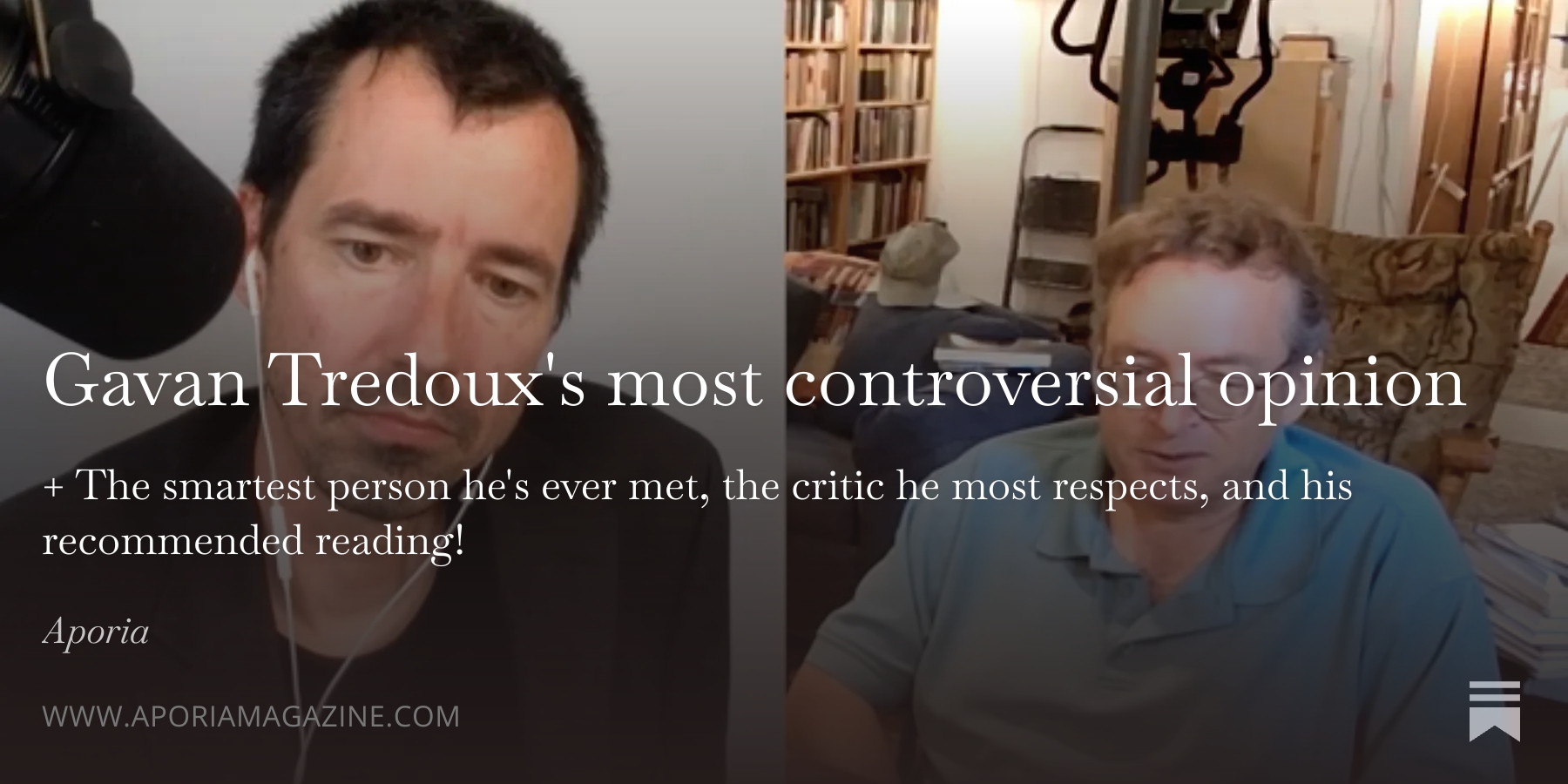 Gavan Tredoux's most controversial opinion - Aporia